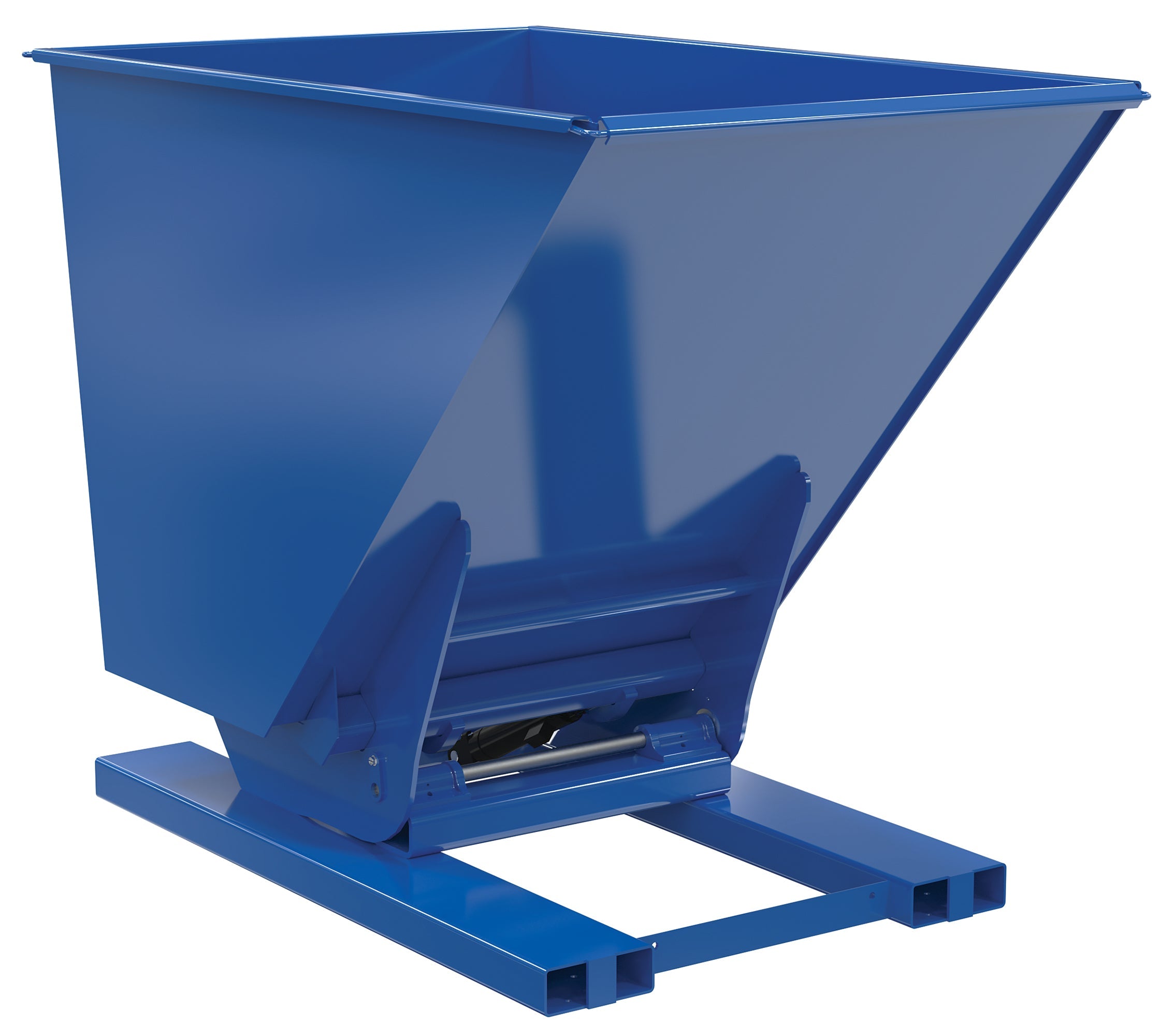Hydraulic Dumping Steel Hoppers | Forklift Attachments - HOJ Innovations