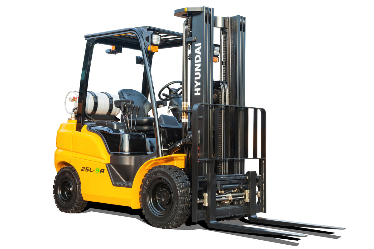 25L-9A Hyundai Forklift - 5,000lbs Pneumatic Forklift - HOJ Innovations